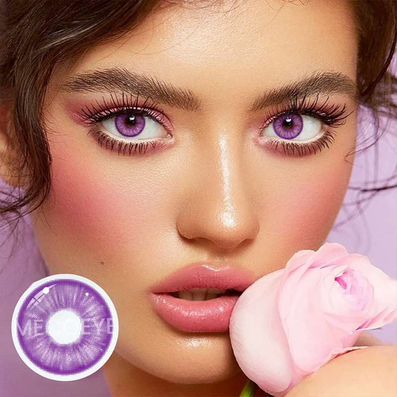 Electric Blink Violet Colored Contact Lenses – Mecoeye