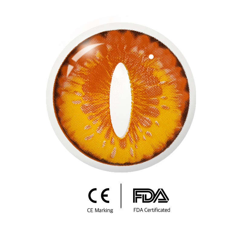 Gold Dragon Contact Lenses