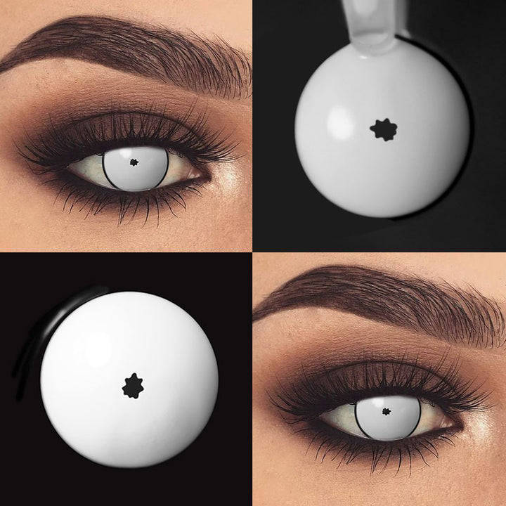 All White Contacts Lenses