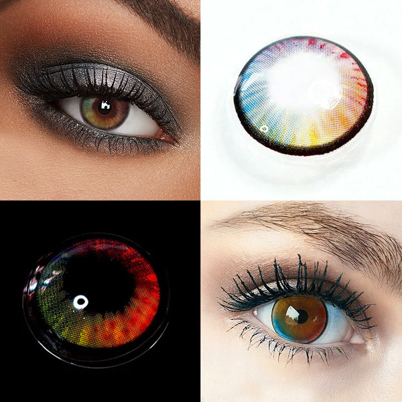 Rainbow Colored Eye Contacts
